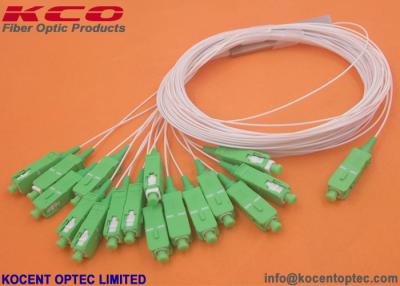 China High Strength Steelless Tube Fiber Optic PLC Splitter 1x16 with Wide Operating Wavelength for sale