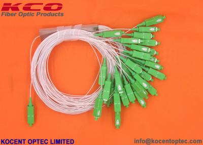 China Mini Blockless PLC Fiber Optic Splitter 1x32 with 0.9mm Pigtail and 1.0m Length SC/APC Connector for sale