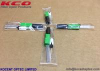 China 0.9mm SC/APC Fiber Optic Fast Connector with 0.2dB Insertion Loss and 50mm Length for Field Assembly for sale