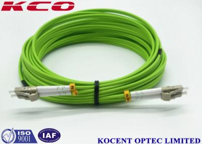China LC SC FC ST DIN MU D4 50/125 Indoor Lime Fiber Optic OM5 Patch Cord Cable for sale