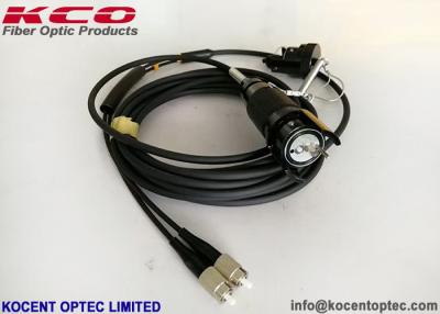 China Tactical Fiber Optic Patch Cord with Waterproof IP65 2 Cores and 0.2dB Insertion Loss for FTTA Outdoor Use for sale