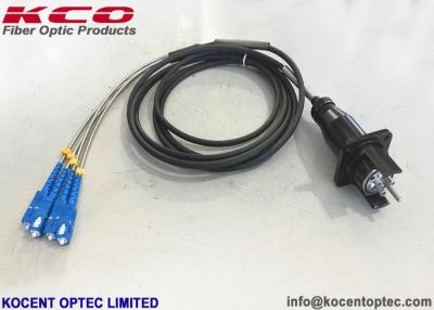 China Outdoor  Grade IP65 Fiber Optic Patch Cord Tactical Fiber Connector for Harsh Environments for sale