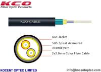 China Armored Optical Fibre Cable FTTA 7.0mm G657A Field TPU LSZH for sale
