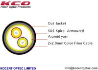 China Armored Optical Fiber Cable FTTA 7.0mm Diameter G657A Fiber TPU LSZH Material for Outdoor Field Applications for sale