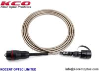 China Full-AXS ODVA 2 Core Fiber Optic Patch Cord with Armored Spiral Cover for Outdoor Water-proof Applications for sale