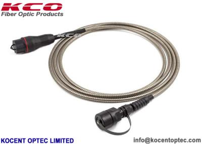 China Fullaxs ODVA Anti Rodent Spiral Armored  Field Fiber Optic Patch Cord for FTTA Applications for sale