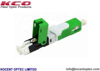 China Green Fiber Optic Fast Connector with Insertion Loss 0.2dB Return Loss 55dB and Tensile Strength >30N for FTTH Applications for sale