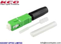 China Single Mode Fiber Optic Fast Connector with 0.2dB Insertion Loss and 55dB Return Loss for 3mm Drop Cable for sale