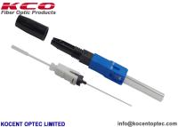 China SOC Splice On Fiber Optic Fast Connector with 0.2dB Insertion Loss 55dB Return Loss for 3mm Drop Cable FTTH FTTA Field Assembly for sale