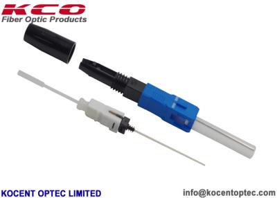 China SOC Splice On Fiber Optic Fast Connector with 0.2dB Insertion Loss 55dB Return Loss for 3mm Drop Cable FTTH FTTA Field Assembly for sale