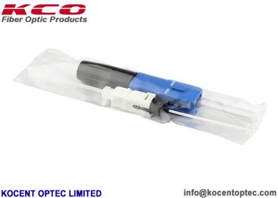 China SC/UPC SOC Hot Melt Fiber Optic Fast Connector with 0.2dB Insertion Loss 55dB Return Loss and Tensile Strength >60N for sale