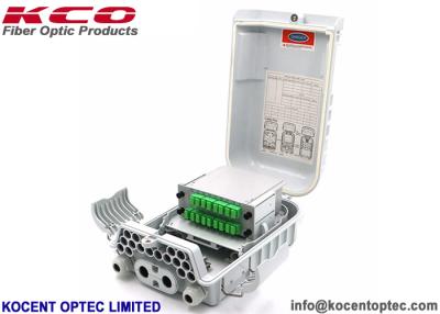 China Outdoor IP65 16 Ports Fiber Optic Termination Box with 16 Fibers Capacity for FTTH Applications for sale