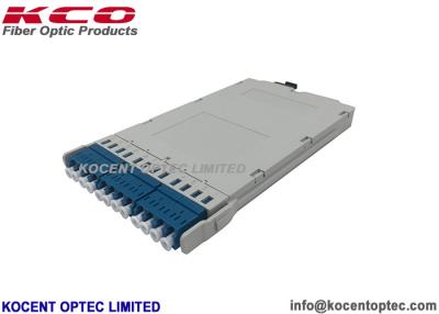 China MPO Cassette Rack Mount MTP Patch Cord DLC Multimode OM3 OM4 OM5 12 Port Patch Panel for sale