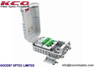 China 16 Fibers Mini Splitter Fiber Optic Terminal Box with ABS+PC Material for Outdoor IP65 Protection for sale