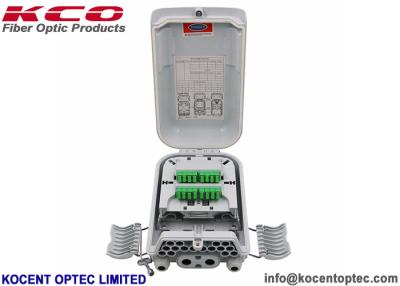 China 16 Ports FTTH Drop Cable Port Fiber Access Terminal Box with 16 Fibers Capacity and ABS+PC Material for sale