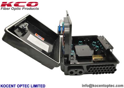 China 24 Core Fiber Optic Terminal Box with ABS PC Material and 24 Ports for FTTH Distribution for sale