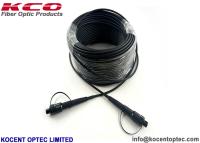China Waterproof Armored Outdoor Field Fiber Optic Patch Cord with Mini SC/APC Connector for sale