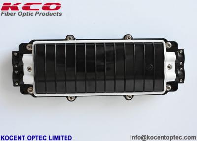 China Horizontal Fibre Optic Splice Closure Joint Box 4 Ports 24 Fibers Waterproof for sale