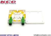 China 2 Fibers Capacity Fiber Optic Termination Box with 0.15dB Insertion Loss and 55dB Return Loss for FTTH Applications for sale