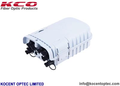 China Outdoor Fiber Optic Terminal Box with 8 Ports 24 Fibers Capacity and ABS+PC Material for 5G FTTx Networks for sale