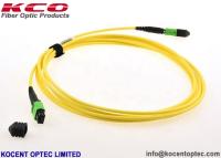 China 8cores 12cores 24cores MPO/APC MTP/APC Optic Fiber Patch Cord SM 9/125 Single Mode LSZH Type A / B / C for sale