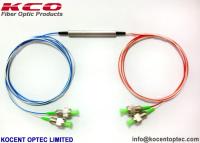 China Mini Tube Optical Fiber Plc Splitter 2 X 4 SC APC UPC for sale