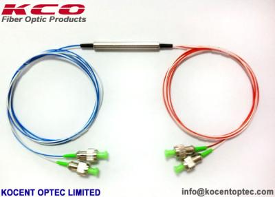 China Mini Tube Optical Fiber Plc Splitter 2 X 4 SC APC UPC for sale