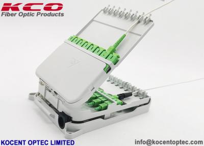 China 16 Cores Fiber Optic Terminal Box with IP55 Protection and 1x16 PLC Splitter for Indoor Wall Mount for sale