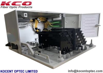 China 48 Port Wall Mount Fiber Termination Box Indoor IP55 Fiber Optic Distribution Box for FTTH Networks for sale