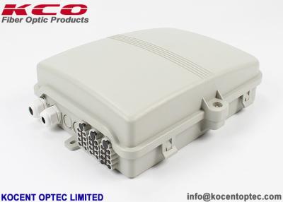 China 24 Port Fiber Optic Terminal Box with ABS+PC Material for Wall or Pole Mount Outdoor IP65 Enclosure for sale