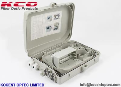 China FTTH IP65 Outdoor 24 Core Fiber Optic Terminal Box with Blockless Splitter and 24 Ports Capacity for sale
