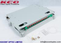 China 1U 12 Core Fiber Optic Terminal Box for 19'' Distribution Frame with Steel Material for sale
