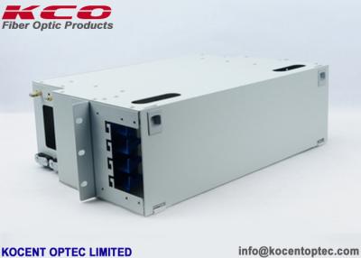 China 48 Core Rack Mountable Fiber Optic Distribution Unit with 19'' Standard and 1.0mm Steel Thickness for sale