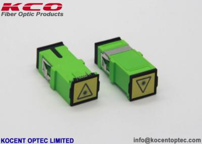 China SC/APC Auto-shutter Non Flange Fiber Optic Adapter Singlemode Coupler for sale