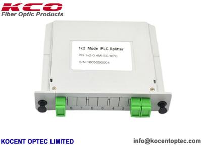 China LGX Type 1x2 Fiber Optic Splitter with SC/APC Connector for FTTH FTTA Featuring Low Insertion Loss and Telcordia GR-1221 GR-1209 Compliance for sale