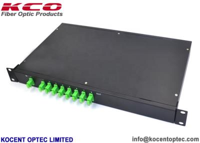 China 1x8 PLC Optical Fiber Splitter with LGX Box Low Insertion Loss and High Reliability for FTTx Systems for sale