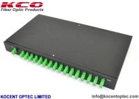 China 1.0m 1x16 SC/APC Fiber Optic Splitter with Low Insertion Loss and Telcordia GR-1209/1221 Qualified for 19'' Rack Mount for sale
