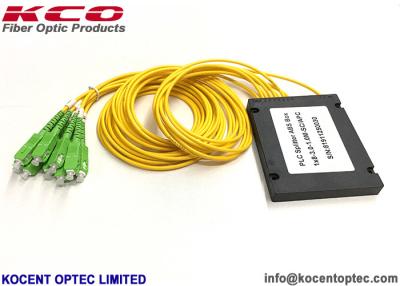 China 0.9mm 2.0mm 3.0mm Fiber Optic Splitter PLC Splitter with 1x8 Configuration and Low Insertion Loss for sale