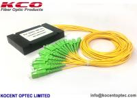 China 1x16 PLC Fiber Optic Splitter with 0.9mm 2.0mm 3.0mm Cable Options in ABS Box for Modular Networks for sale