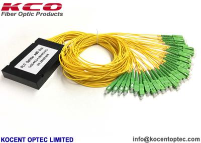 China ABS Box Modular PLC Optical Splitter with 2.0mm Cable and High Stability for Low Cost FTTX Deployment for sale