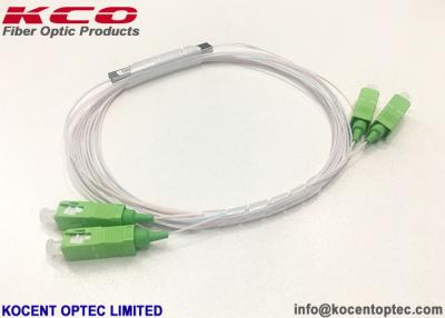 China 2x2 Mini PLC Fiber Optic Splitter with SC/APC Connector for FTTH FTTA Applications 0.9mm 1.0m for sale