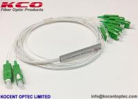 China Mini Tube 2*8 Fiber Optic Splitter PLC Splitter with 1.0m 1.5m Length SC/APC LC/APC Connectors for sale