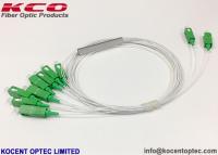 China 2x8 Fiber Optic Splitter PLC Splitter with Mini Blockless Tube Type for 1260 to 1650 nm Wavelength Range for sale