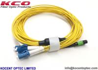China 8 Fibers MPO MTP Patch Cord Single Mode G657A1 LSZH Jacket MPO Trunk Cable to LC/UPC for FTTH GPON for sale