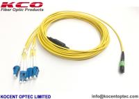 China 8 Fibers MPO MTP Patch Cord Single Mode G657A1 LSZH Jacket MPO Trunk Cable to LC/UPC for FTTH GPON for sale