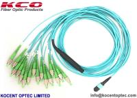 China 16 Core MPO Patch Cable Low Insertion Loss 0.35dB LSZH Jacket MPO Patch Cord for Data Center for sale