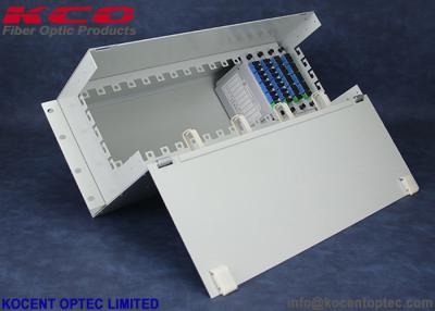 China 4U Rack Mount Fiber Optic PLC Splitter Patch Panel with 14/16 Slot and 2x16 Split Way for FTTX/FTTH Applications for sale