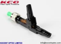 China Single Mode Fiber Optic Fast Connector FTTA FTTB FTTO Black For FTTH Drop Cable for sale