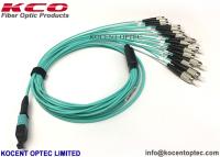China 16 Cores MPO MTP Patch Cord OM3-150 PVC LSZH Cover For 5G Bank Data Center for sale