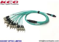 China 16 Cores MPO MTP Patch Cord OM3-150 PVC LSZH Cover For 5G Bank Data Center for sale